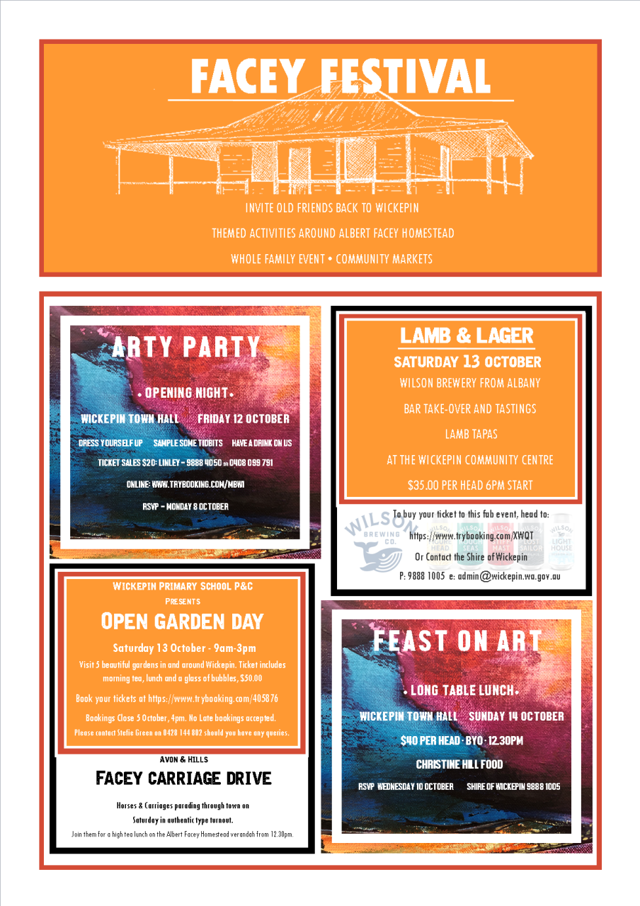 Facey Festival » Shire of Narrogin