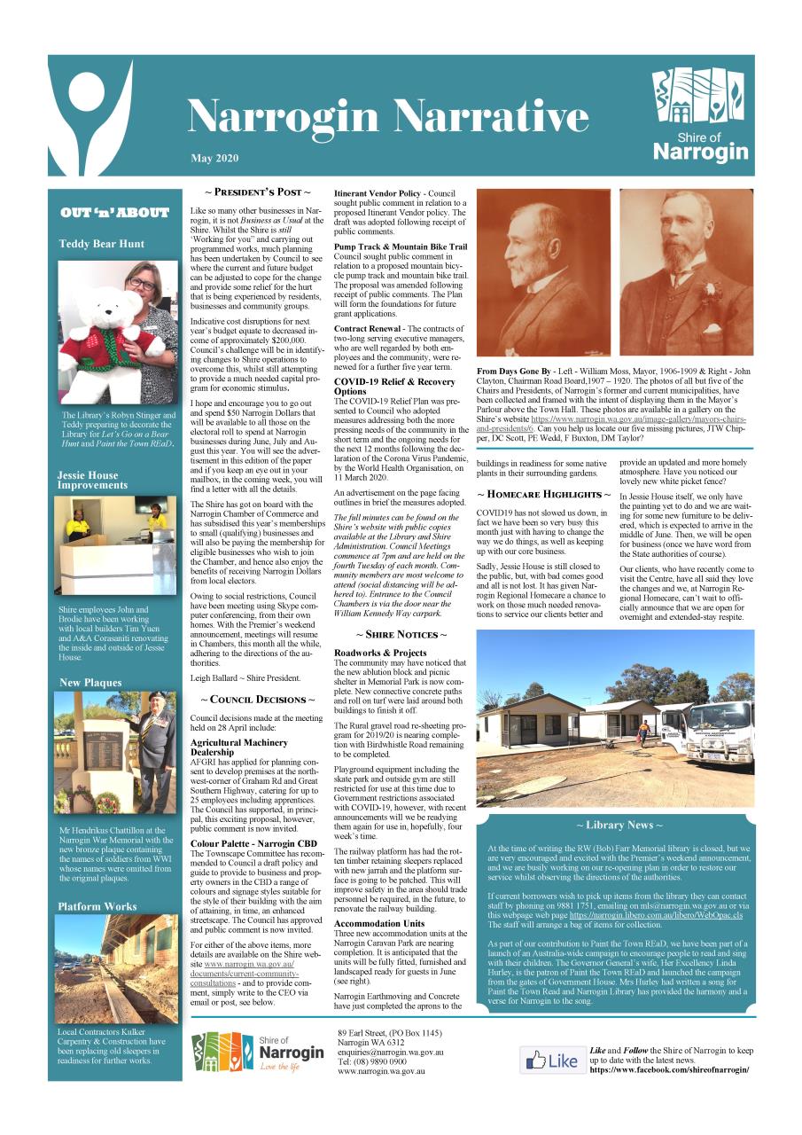 News Story - Narrogin Narrative » Shire of Narrogin